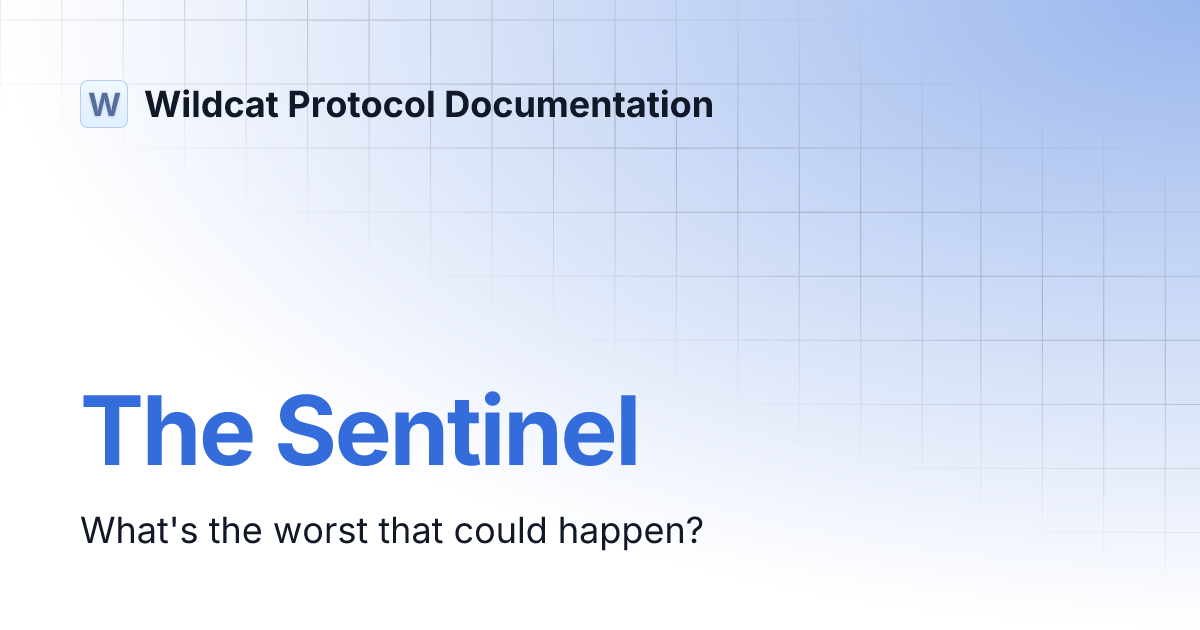 The Sentinel | Wildcat Protocol Documentation