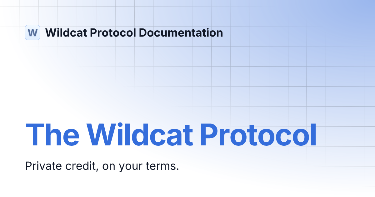 The Wildcat Protocol | Wildcat Protocol Documentation